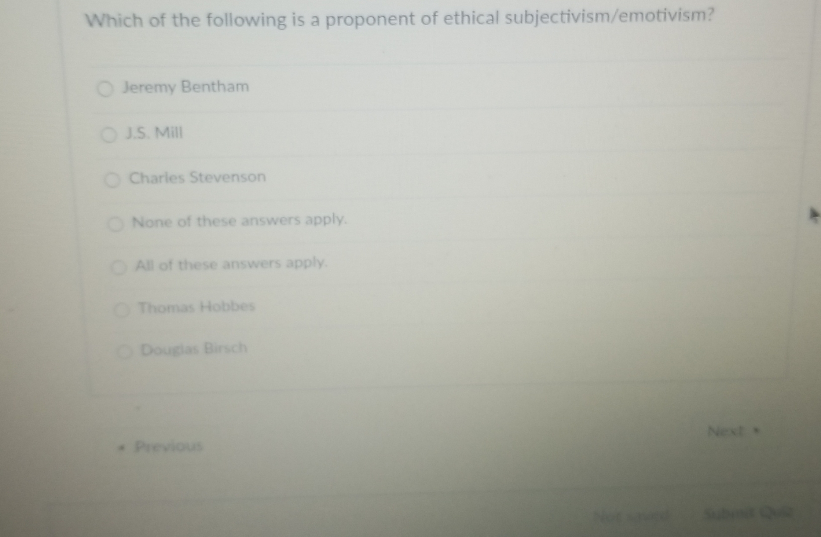 Solved Which of the following is a proponent of ethical | Chegg.com