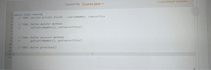 Solved 10.15 LAB: Course information (derived classes) | Chegg.com
