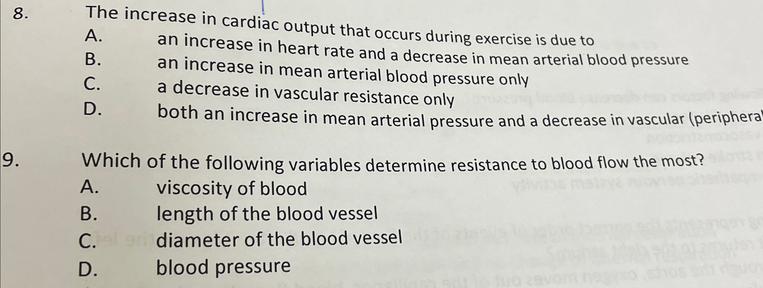 Solved The increase in cardiac output that occurs during | Chegg.com