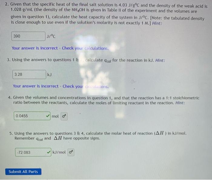 Solved 1 Table 1 Shows The Temperature Time Data That Were 1779