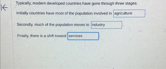 Solved Typically, modern developed countries have gone | Chegg.com