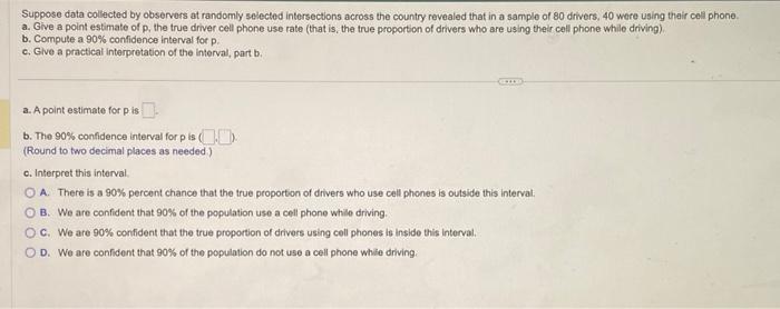 Solved Suppose data collected by observers at randomly | Chegg.com