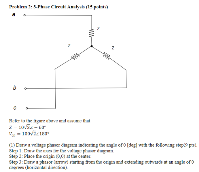 Solved Problem 2: 3-Phase Circuit Analysis (15 | Chegg.com
