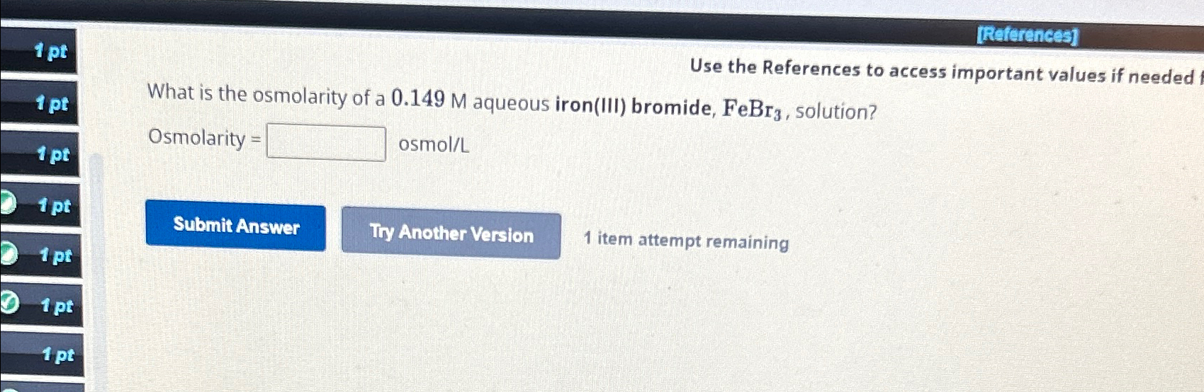 Solved [References]Use the References to access important | Chegg.com