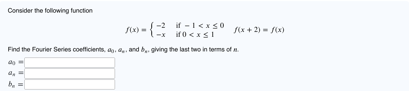 Solved Consider the following function𝑓(𝑥)={−2−𝑥 if | Chegg.com Solved Consider the following function𝑓(𝑥)={−2−𝑥 if | Chegg.com