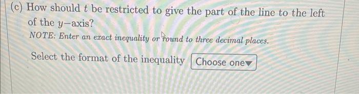 Solved A line is parameterized by x=4+3t and y=8+7t. (a) | Chegg.com
