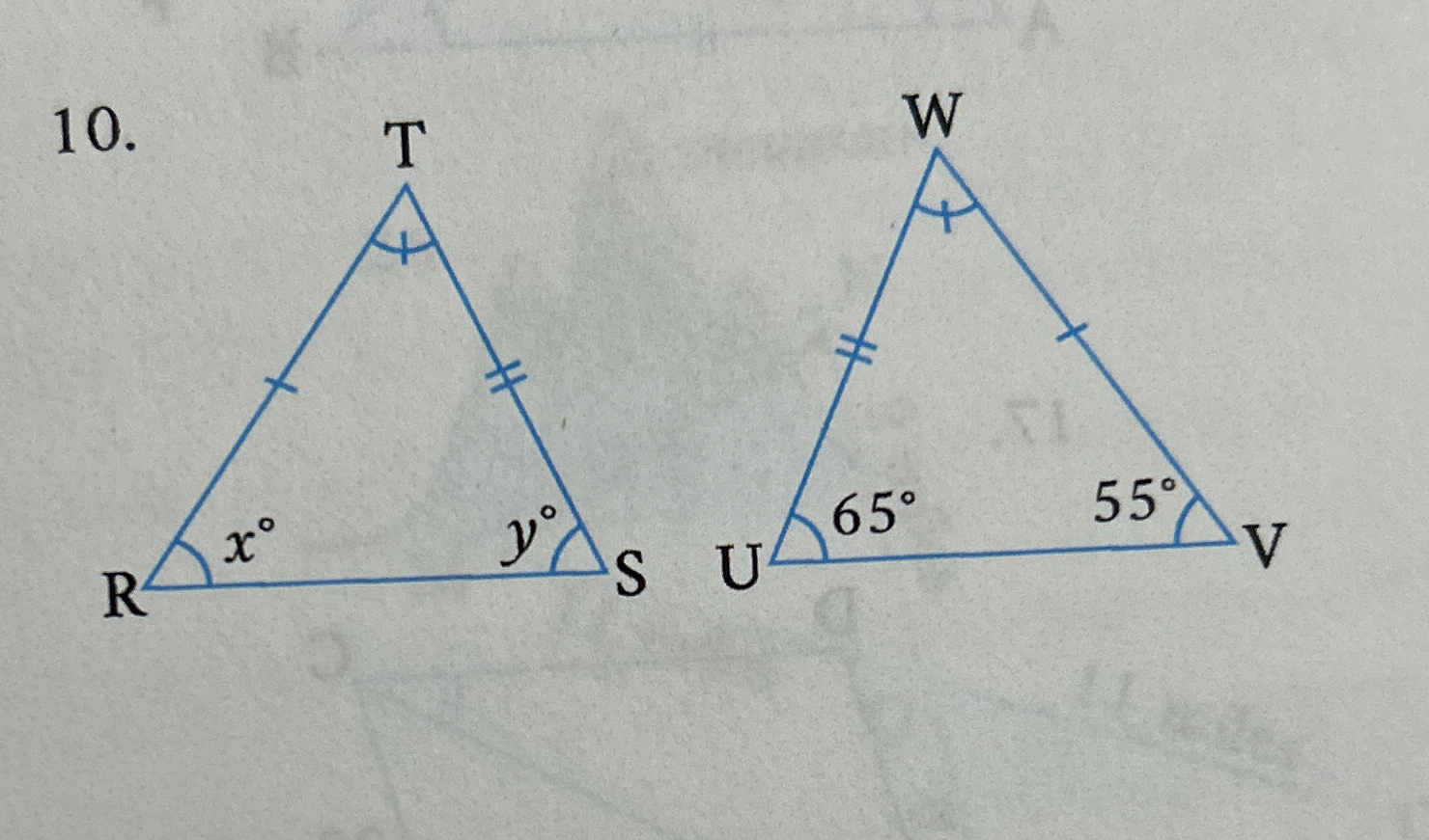 Solved (1) ﻿list two sides and an included angle of each | Chegg.com