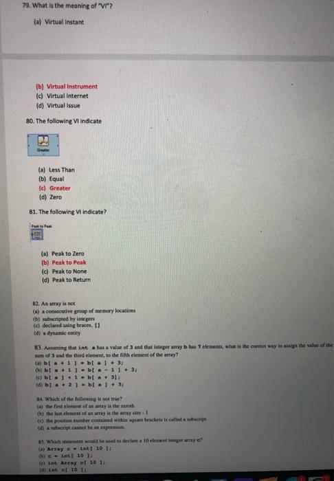Solved of an array of values, the array must be sorted. 95. | Chegg.com