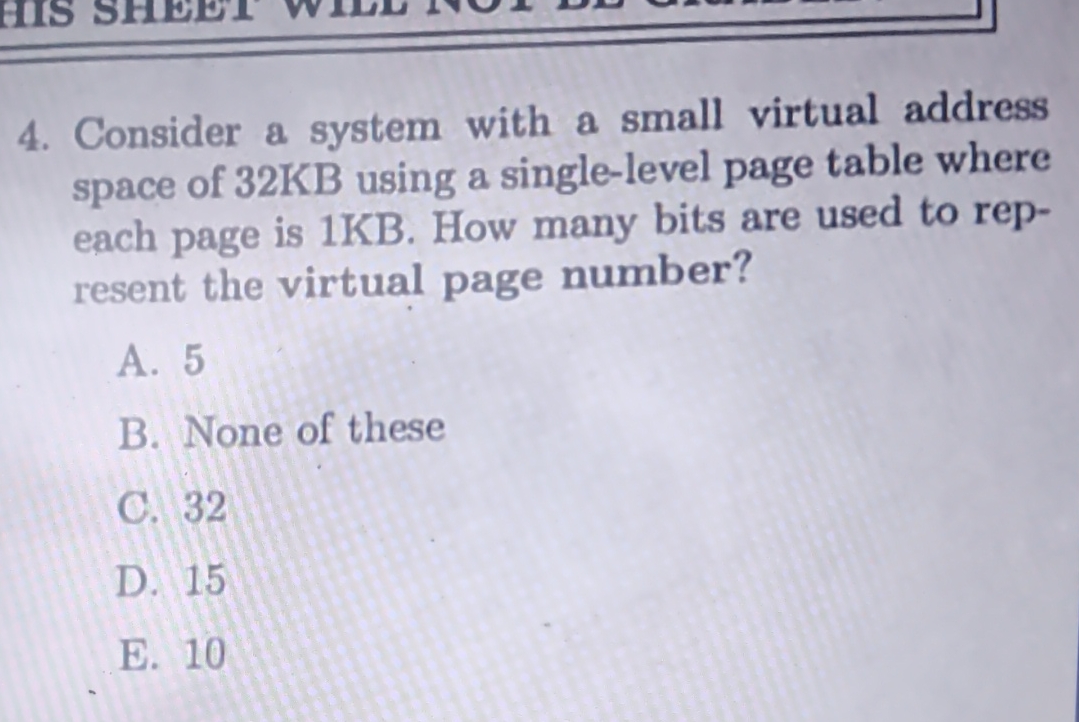 Solved Consider a system with a small virtual address space | Chegg.com