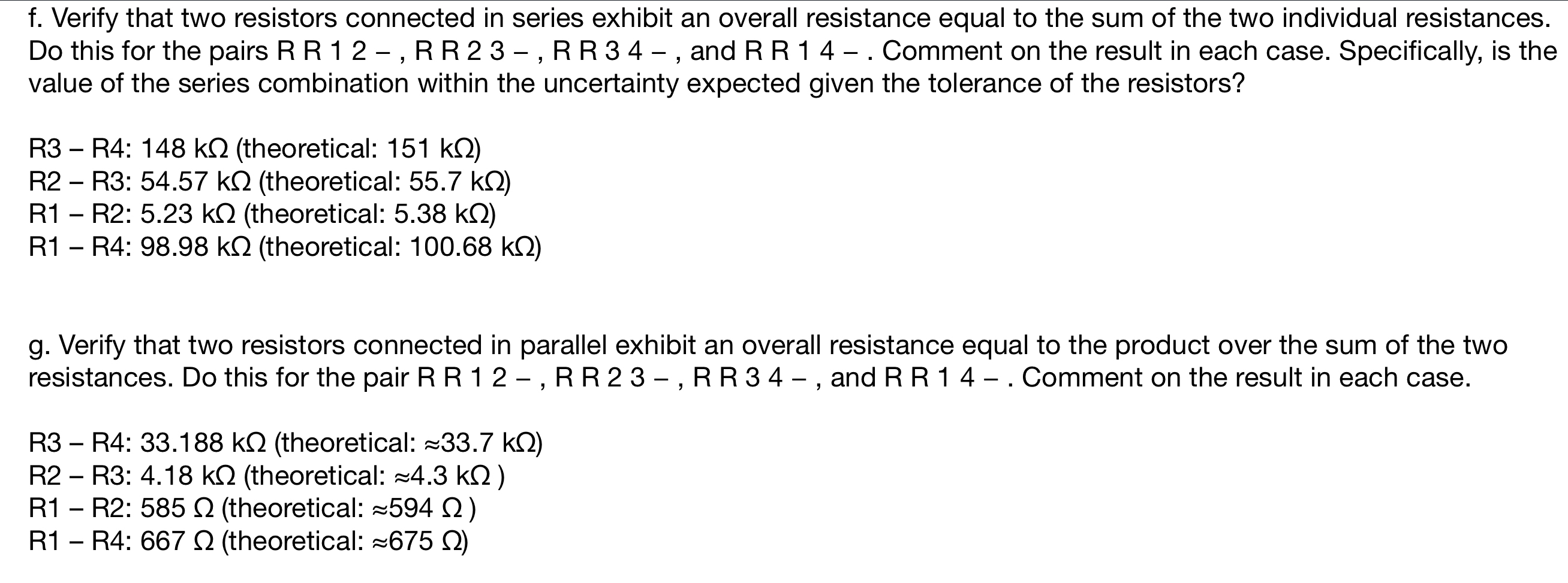 Solved Please find Propagation of Error f and gf. ﻿Verify | Chegg.com