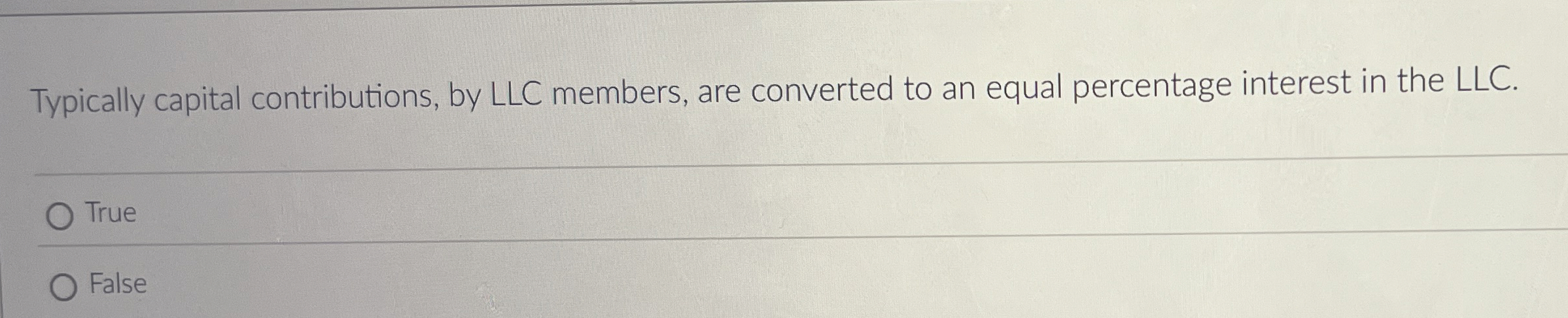 Solved Typically capital contributions, by LLC members, are | Chegg.com