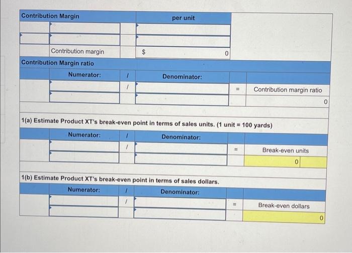 Solved Problem 18-6A (Static) Break-even analysis LO P2 [The | Chegg.com