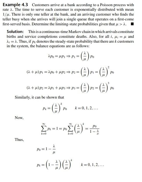 Solved 4.12 Cars arrive at a parking lot according to a | Chegg.com
