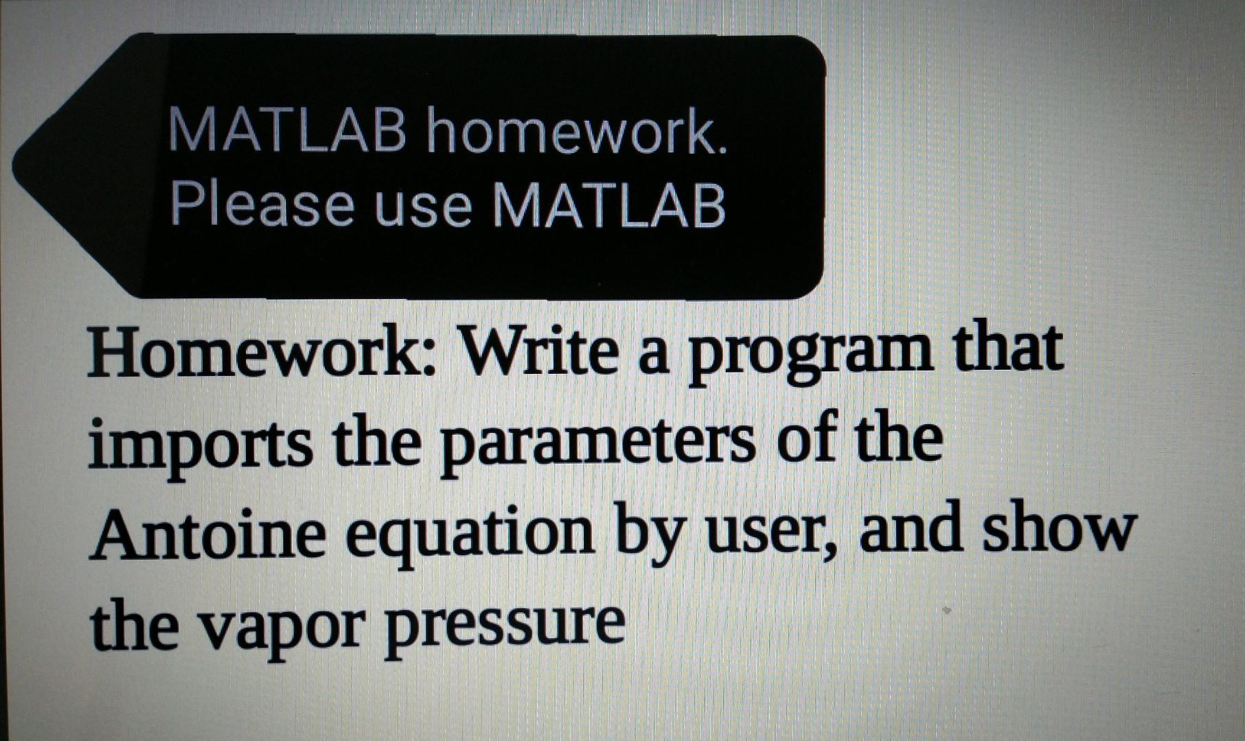 Solved Homework: Write a program that imports the parameters | Chegg.com