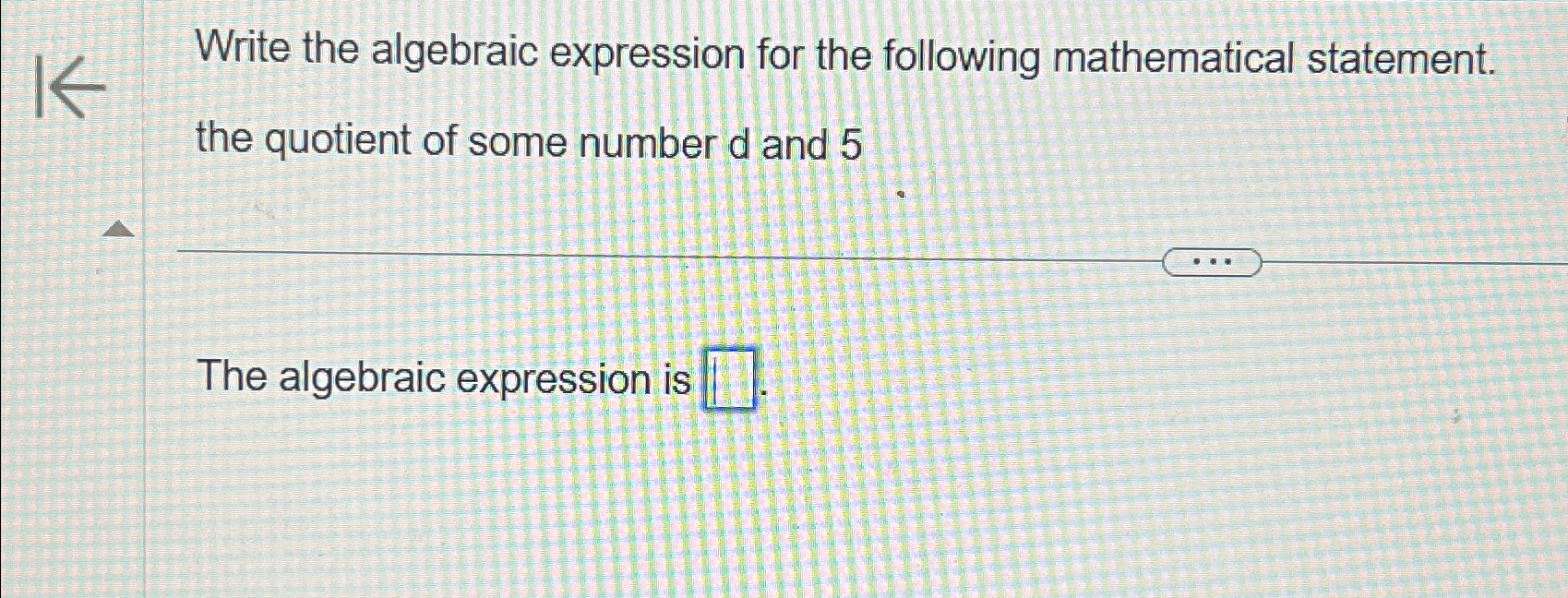 Solved Write the algebraic expression for the following | Chegg.com