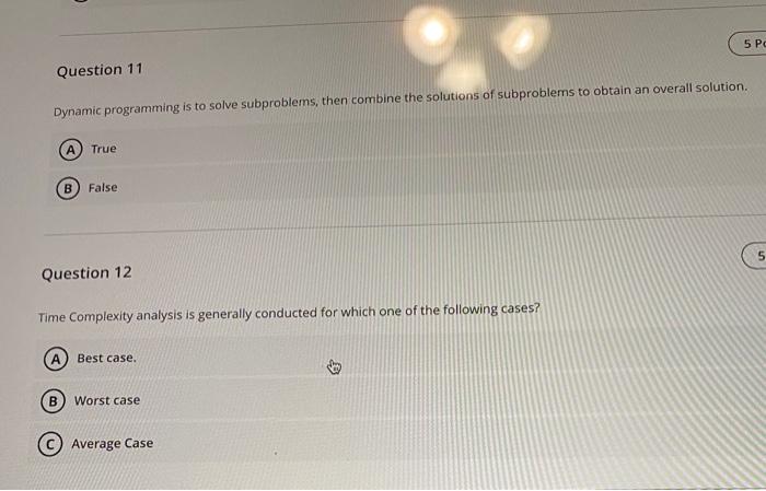 Solved Dynamic Programming Is To Solve Subproblems Then
