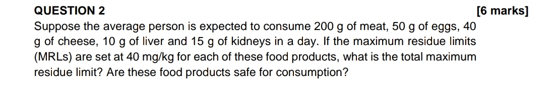 Solved QUESTION 2[6 ﻿marks]Suppose the average person is | Chegg.com