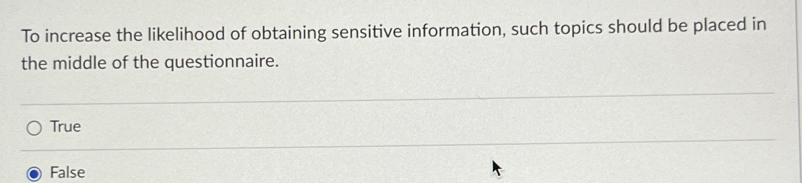 Solved To increase the likelihood of obtaining sensitive | Chegg.com