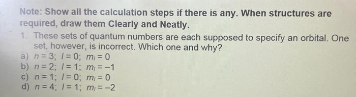 Solved Note: Show all the calculation steps if there is any. | Chegg.com