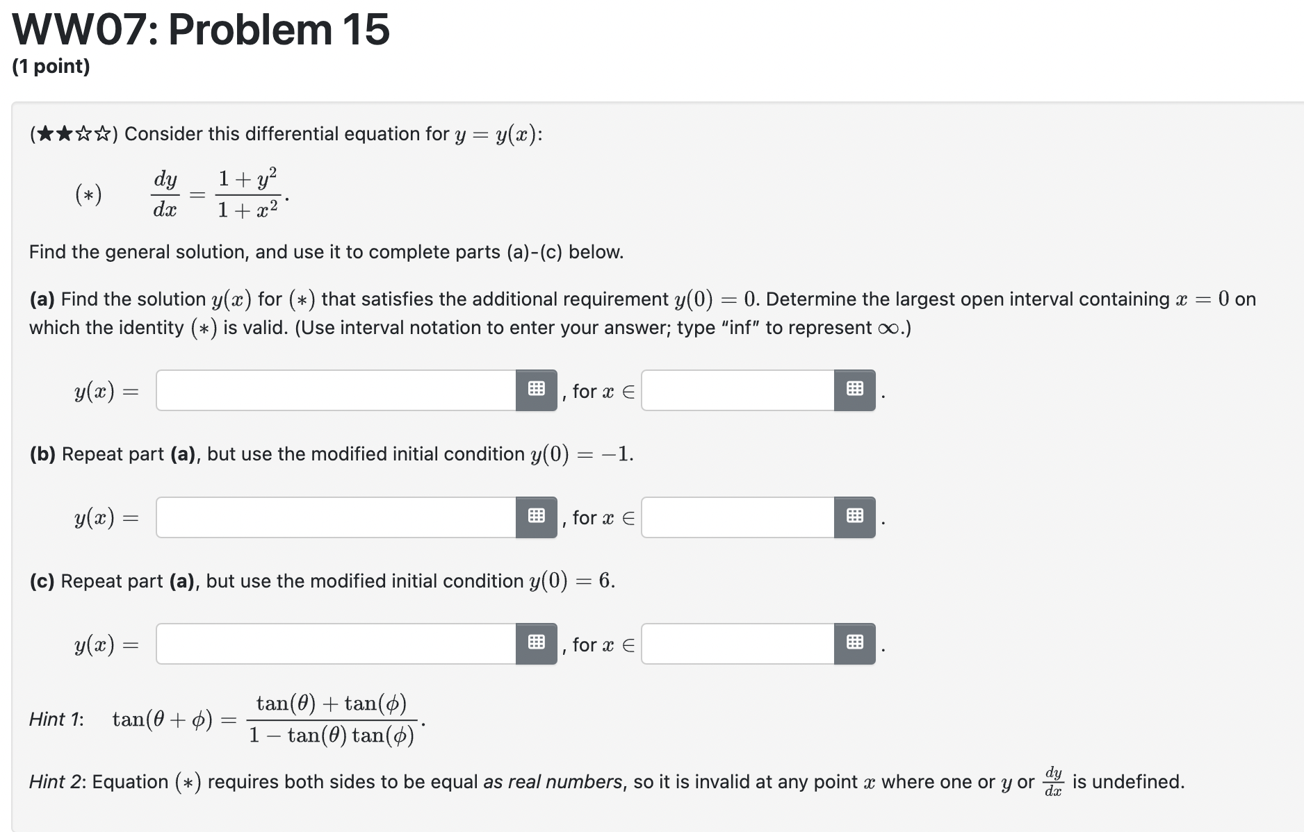 Solved WW07: Problem 15(1 ﻿point)(******ϖϖ) ﻿Consider this | Chegg.com