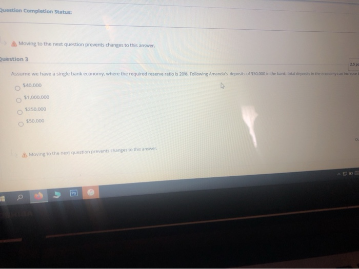 Solved Question Completion Status: Moving to the next | Chegg.com