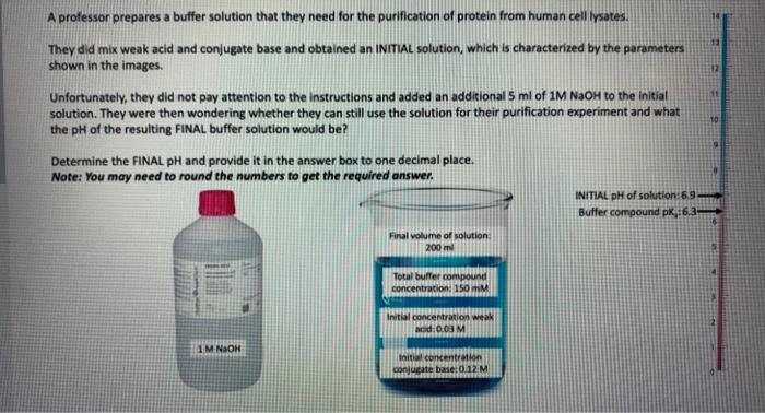 Solved A technician prepares a buffer solution that will be | Chegg.com