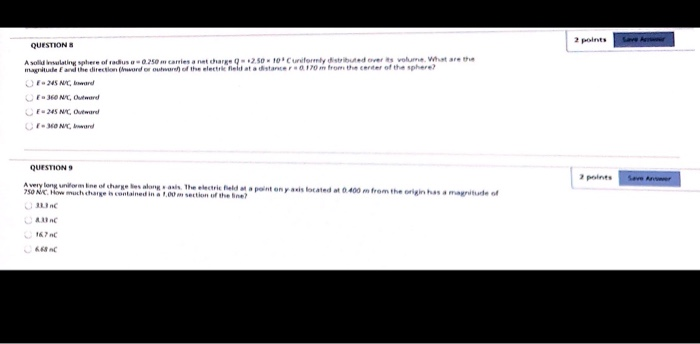 Solved QURTON QUESTION NE QUESTION 10 2 points QUESTIONS A | Chegg.com