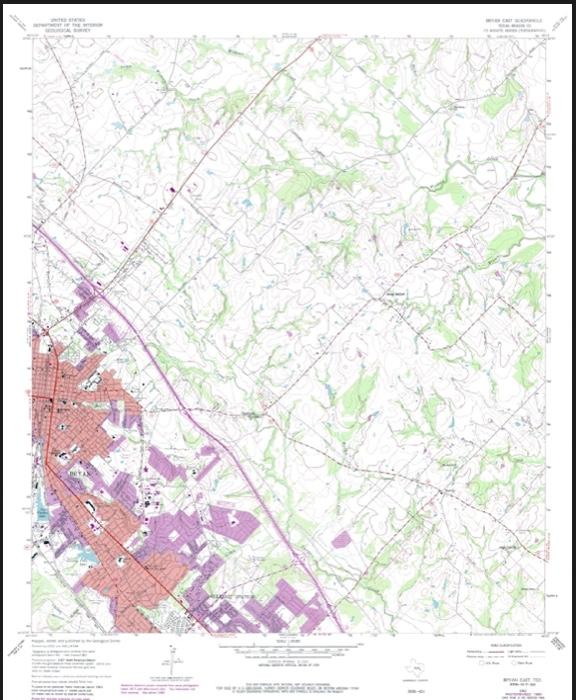 REFER TO THE BRYAN EAST QUADRANGLE, TEXAS MAP 25. | Chegg.com