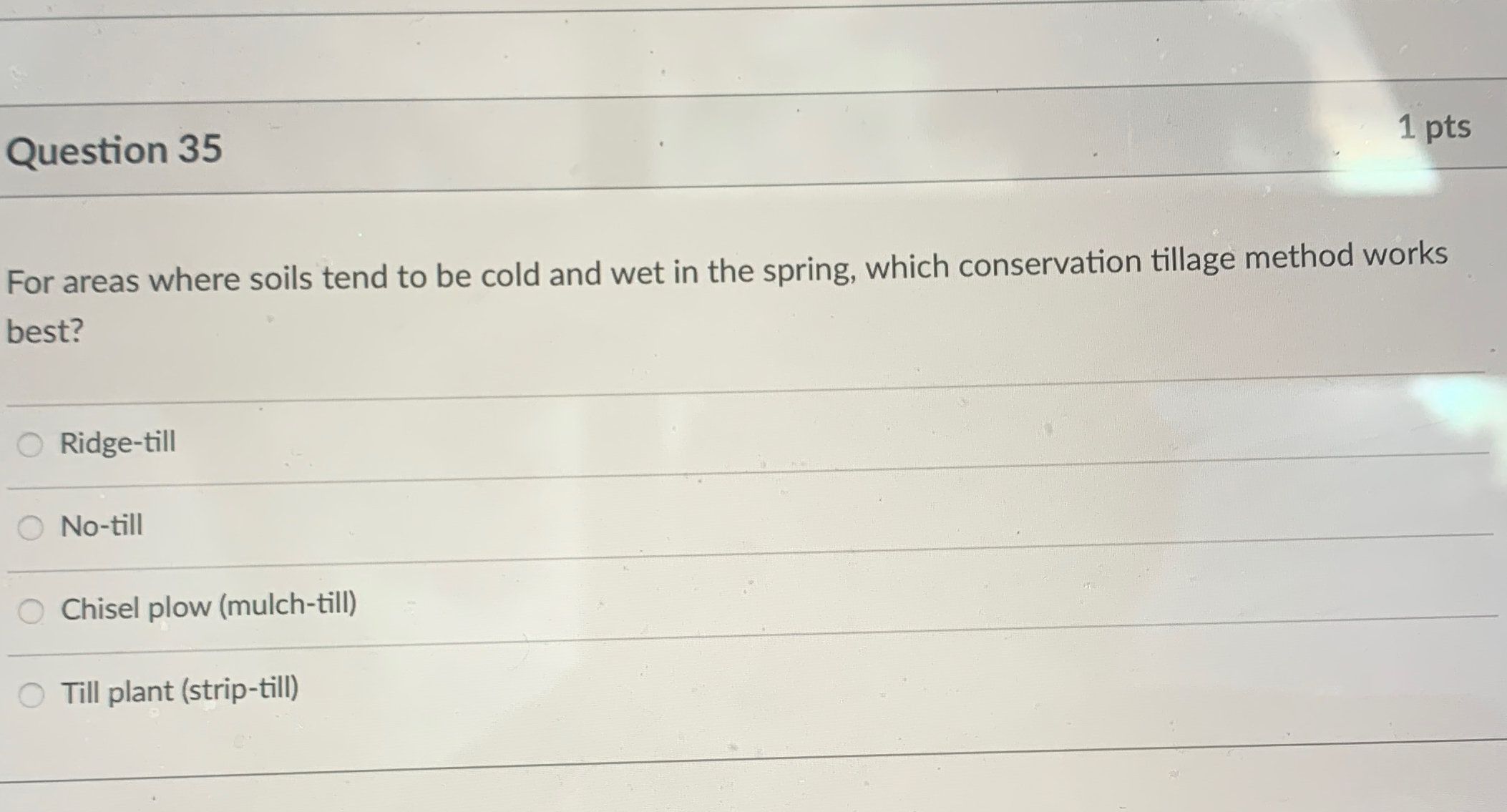 Solved Question 351 ﻿ptsFor areas where soils tend to be | Chegg.com