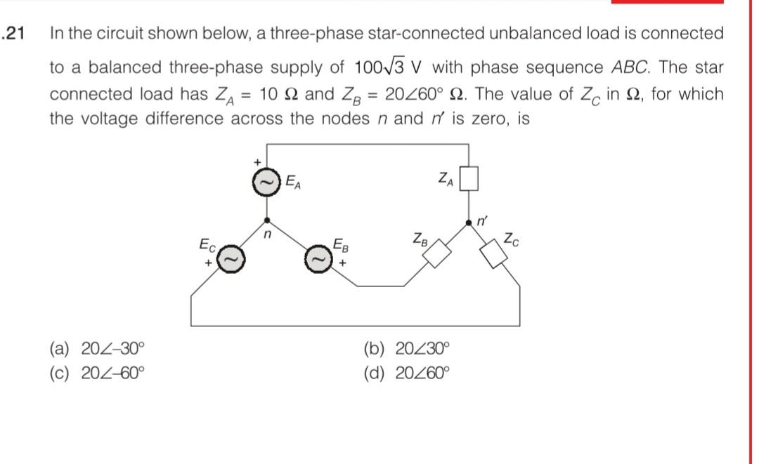 Solved In the circuit shown below, a three-phase | Chegg.com
