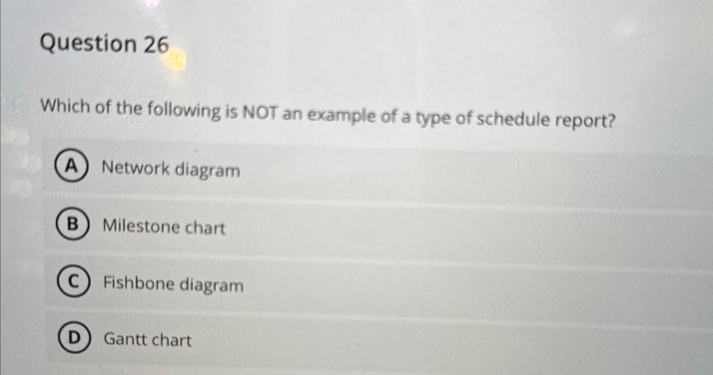 Solved Question 26Which of the following is NOT an example | Chegg.com