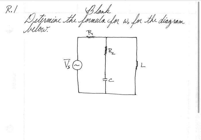 Solved Blank Determine the formula for wo for the diagram | Chegg.com