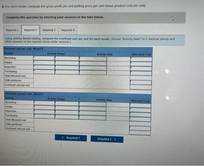 Solved Exercise 4-17 (Static) Using activity-based costing | Chegg.com