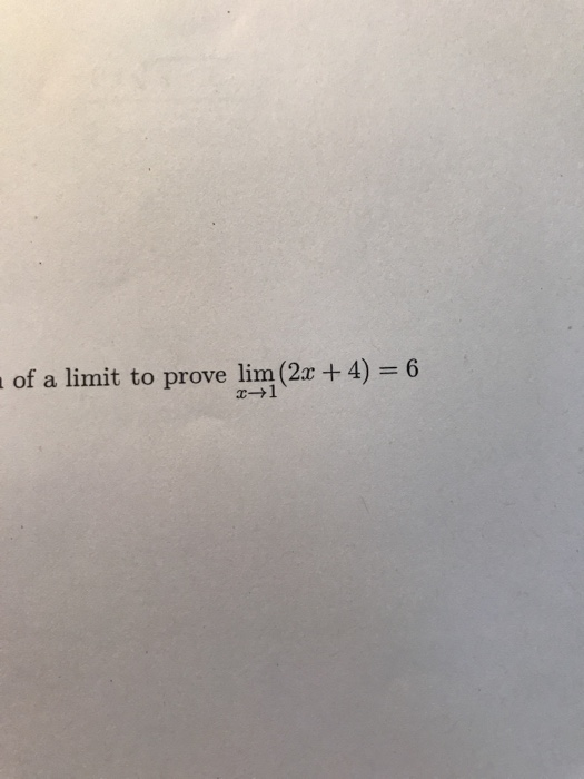 Solved use the precise definition of a limit to prove the | Chegg.com