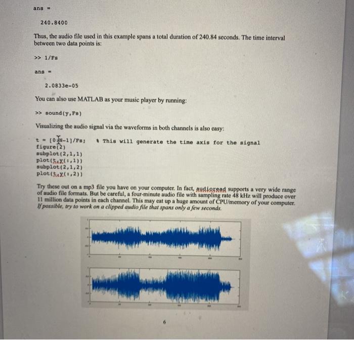 Solved Work Deliverables Task 1 Import the files into MATLAB | Chegg.com