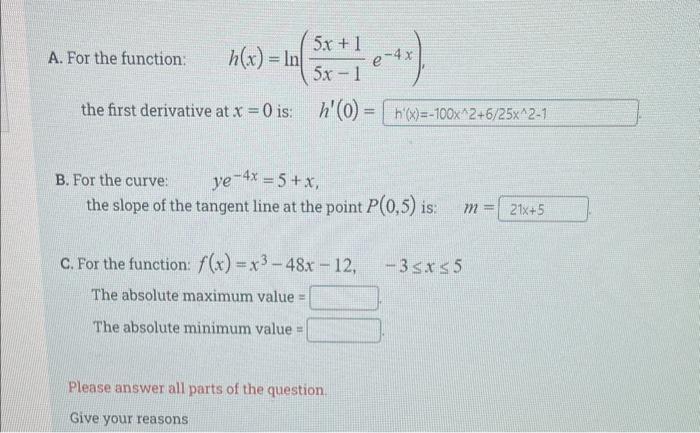 Solved A) Find the intervals of increase or decrease of | Chegg.com
