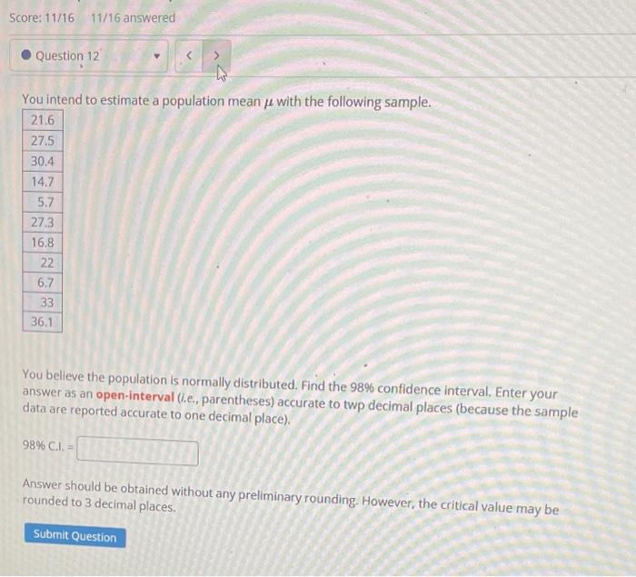 Solved You intend to estimate a population mean with the | Chegg.com Solved You intend to estimate a population mean with the | Chegg.com