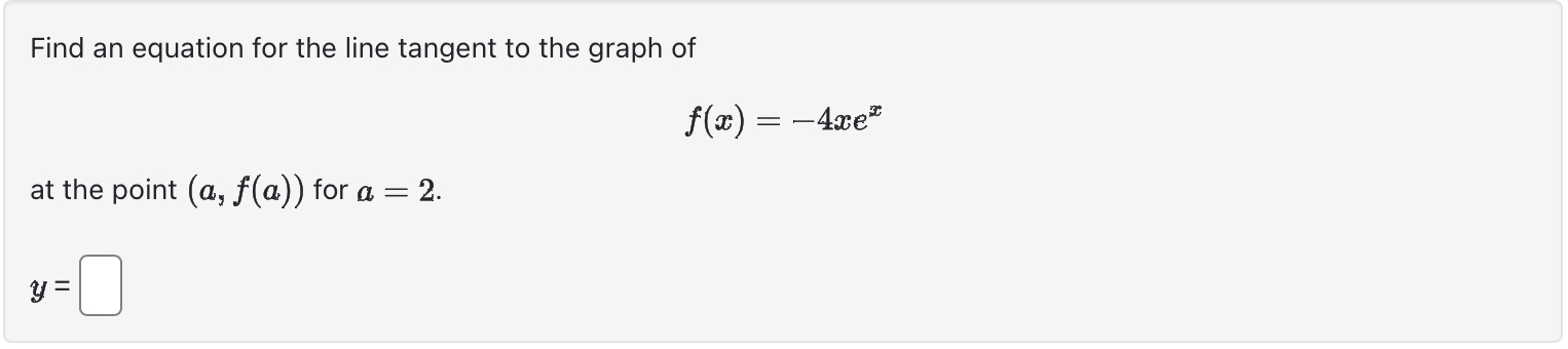 Solved Find an equation for the line tangent to the graph | Chegg.com