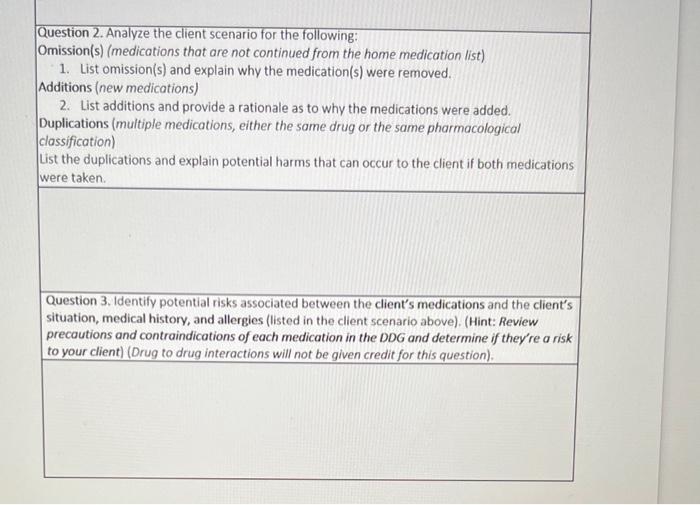 [Solved]: Current Situation Mrs. H. Is a 47-year-old client