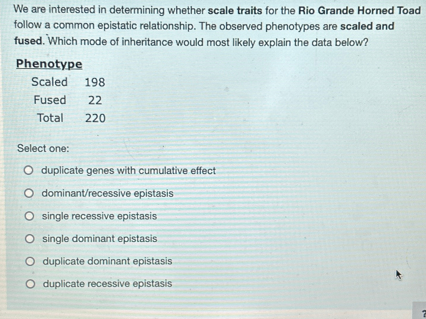 Solved We are interested in determining whether scale traits | Chegg.com