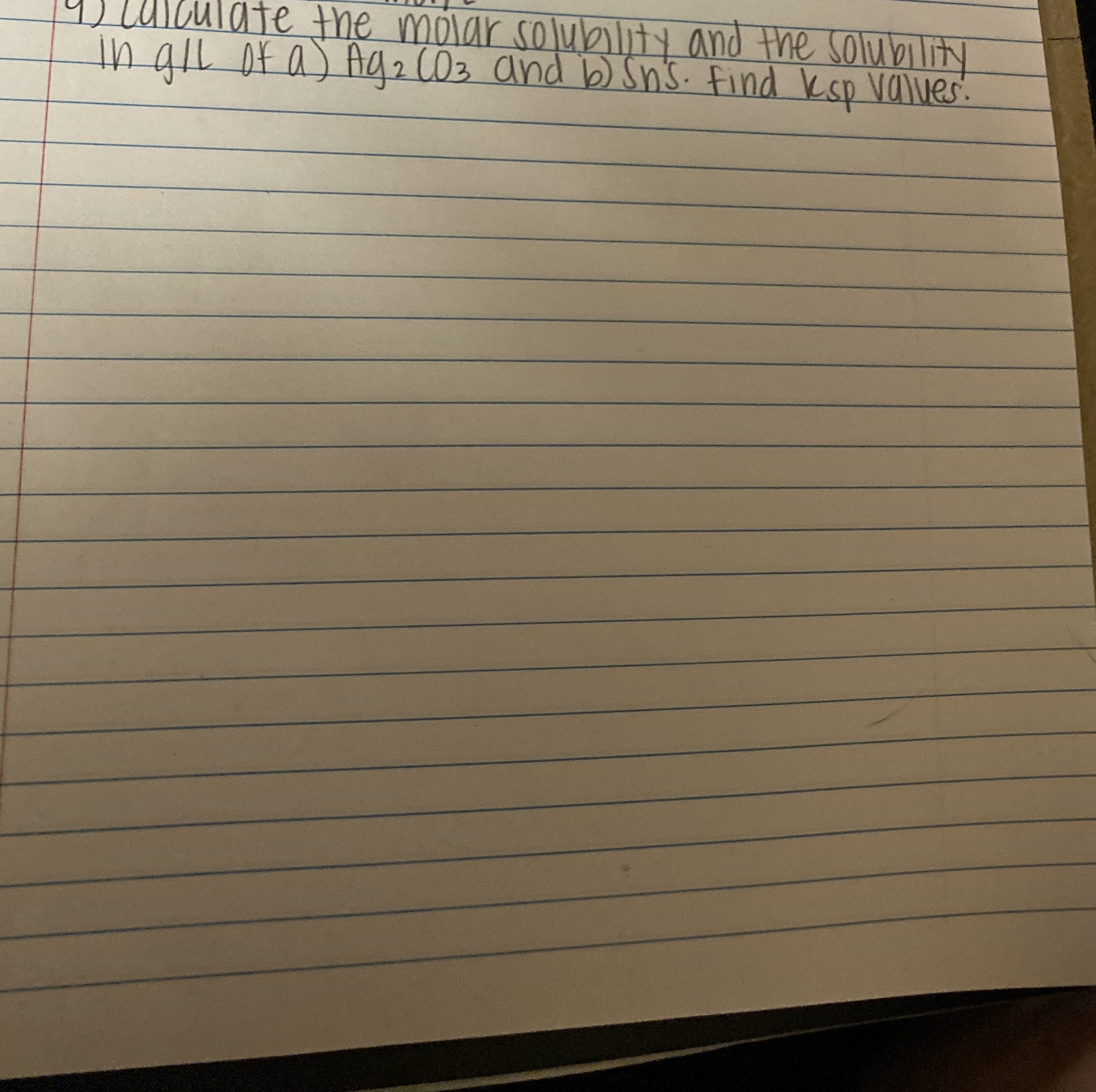 calculate the molar solubility and the solubility in | Chegg.com