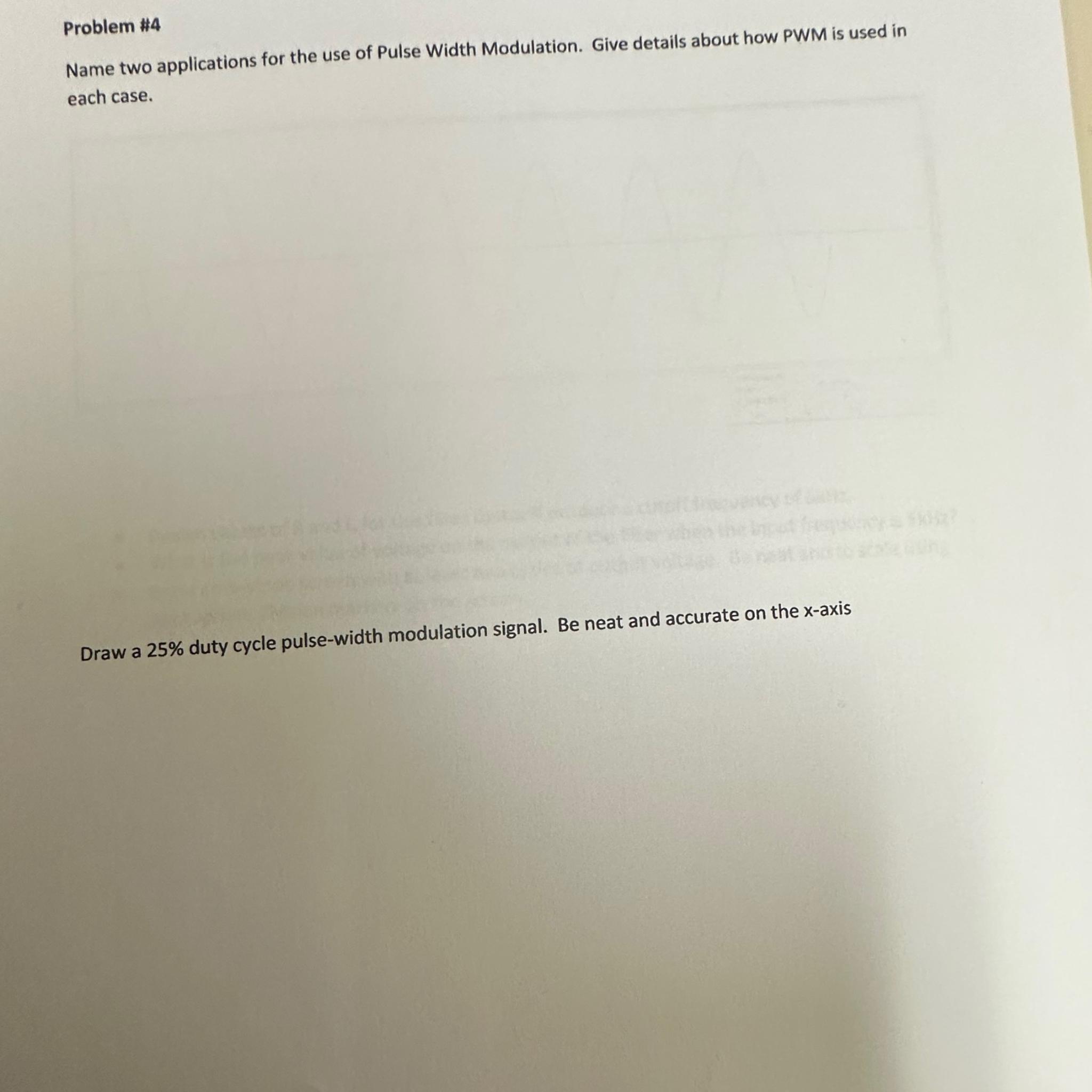 Solved Problem #4Name two applications for the use of Pulse | Chegg.com