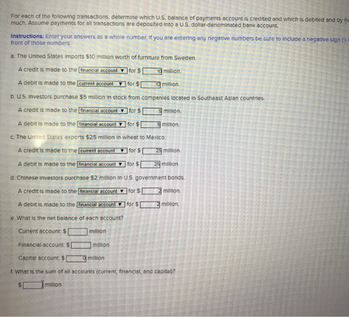 Solved For each of the following transactions, determine | Chegg.com