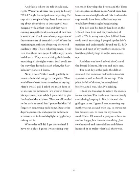 The Writing Process: Your Third Paper, Compare & | Chegg.com