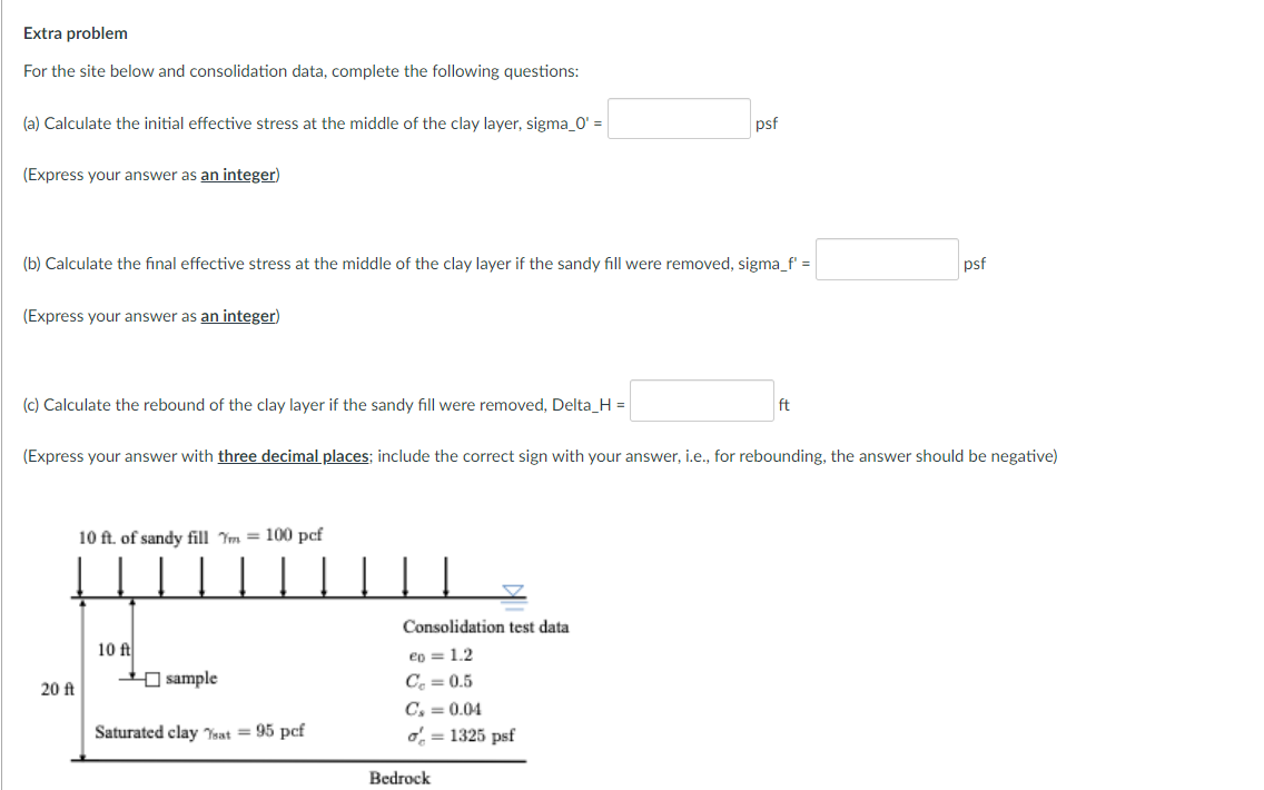 Solved Extra problemFor the site below and consolidation | Chegg.com