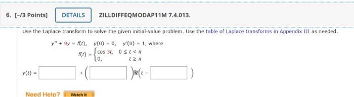 Solved 6. [-13 Points) DETAILS ZILLDIFFEQMODAP11M 7.4.013. | Chegg.com Solved 6. [-13 Points) DETAILS ZILLDIFFEQMODAP11M 7.4.013. | Chegg.com