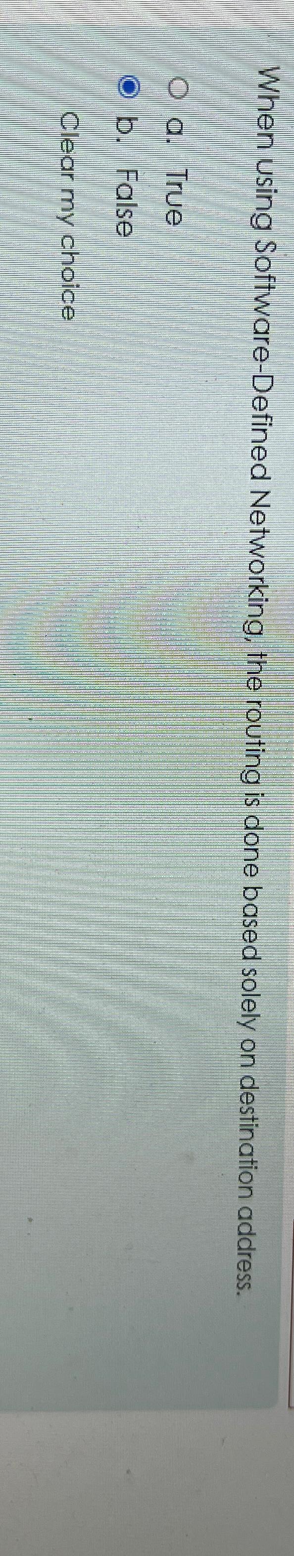 Solved When using Software-Defined Networking, the routing | Chegg.com