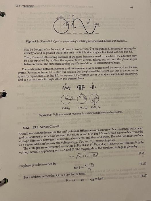 Solved Experiment 8 SIMPLE AC CIRCUITS : REACTANCE and | Chegg.com