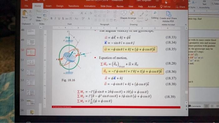 Solved Problem 1: A gyroscope consists of a rotor with its | Chegg.com