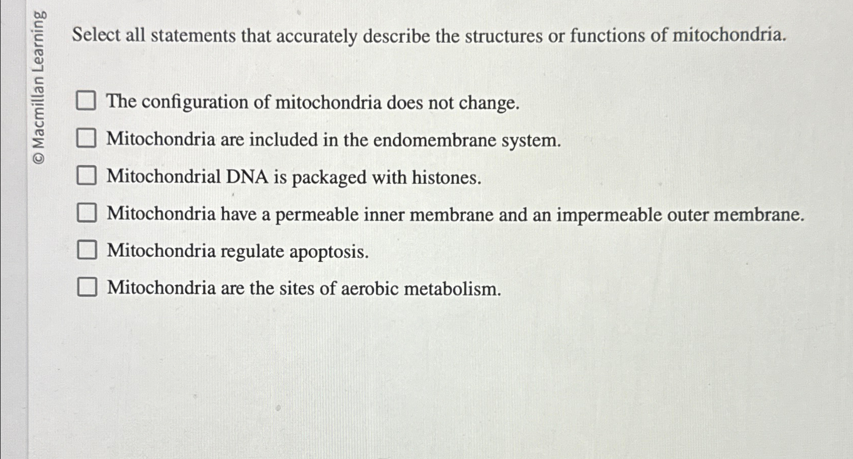 Solved Select all statements that accurately describe the | Chegg.com